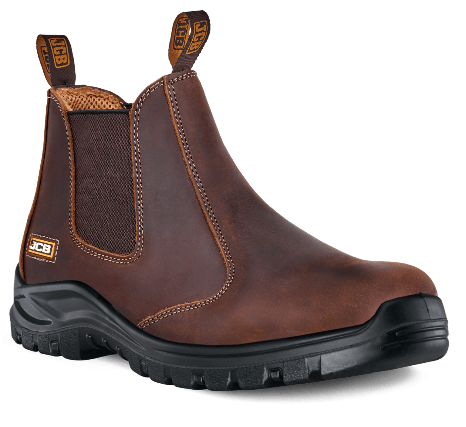 JCB Chelsea Safety Boot - Brown Smooth - Durable & Comfortable - Simon ...