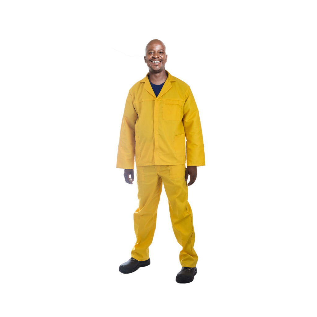 2pc Conti Suit Polycotton 80/20 Yellow - Simon Workwear